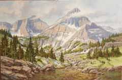 Glacier National Park Original Oil Paintings by Mark Ogle
