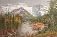 Glacier National Park Original Oil Paintings by Mark Ogle